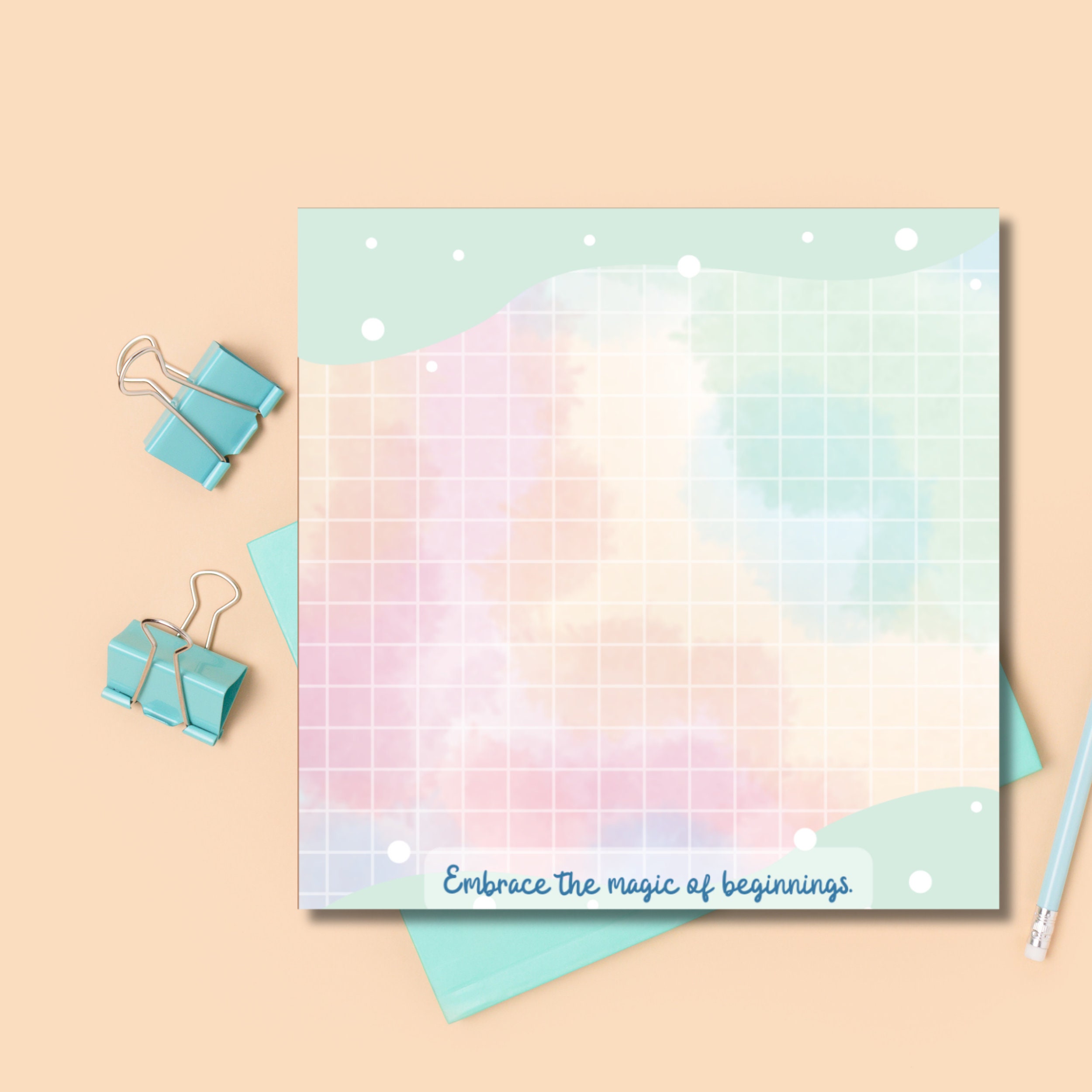 Printable Notepad, Pastel Notepad, Positive Memo Pad, Positive ...