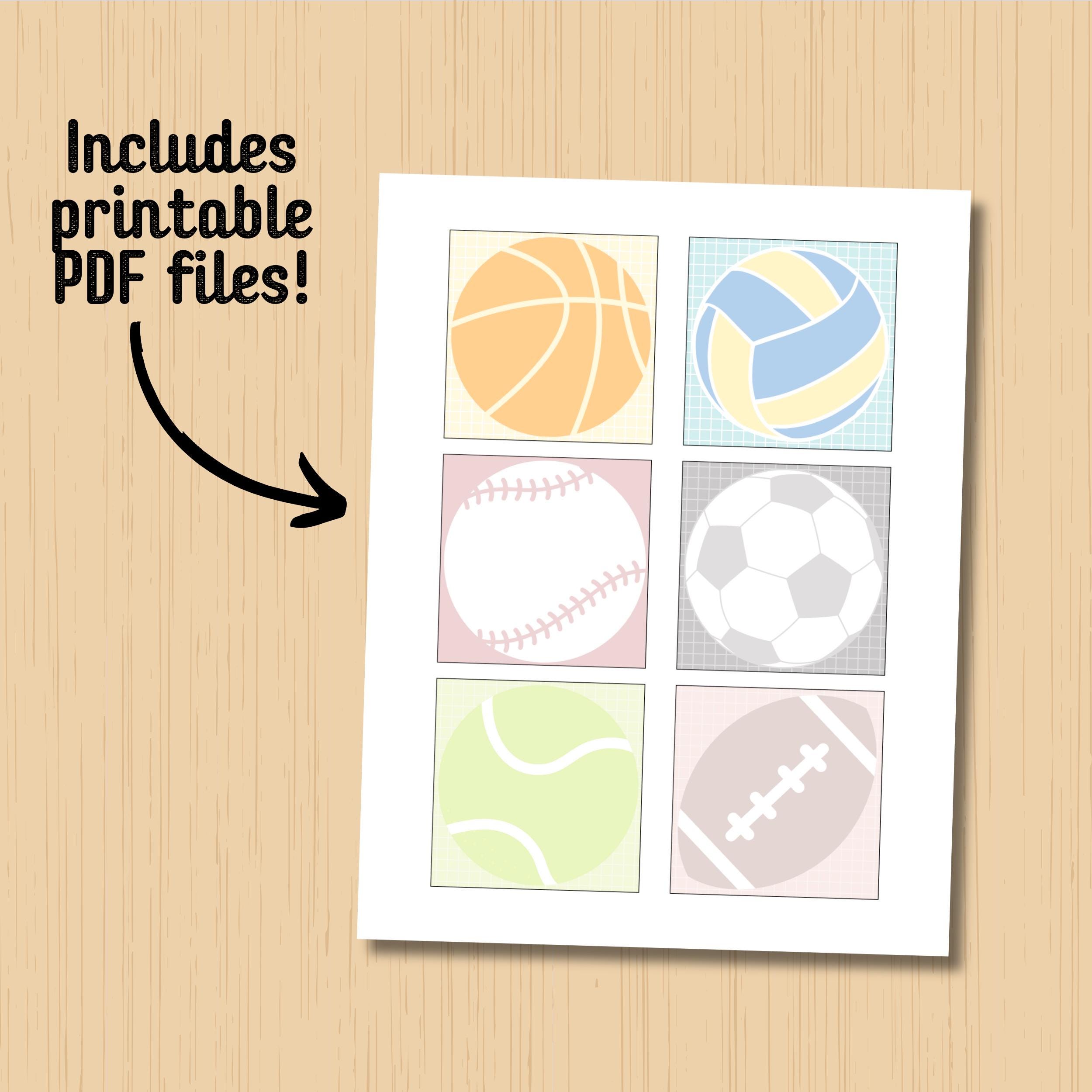 Ball Notepad, Printable Notepad, Cute Stationery, Kawaii Memo, Sticky ...