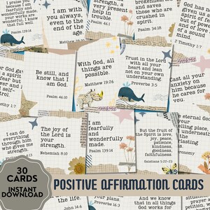 Christian Affirmations, Bible Verses, Positive Affirmation Cards ...