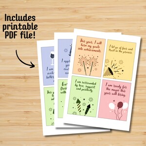 New Year Printable, Positive Affirmation Cards, Positive Printable ...