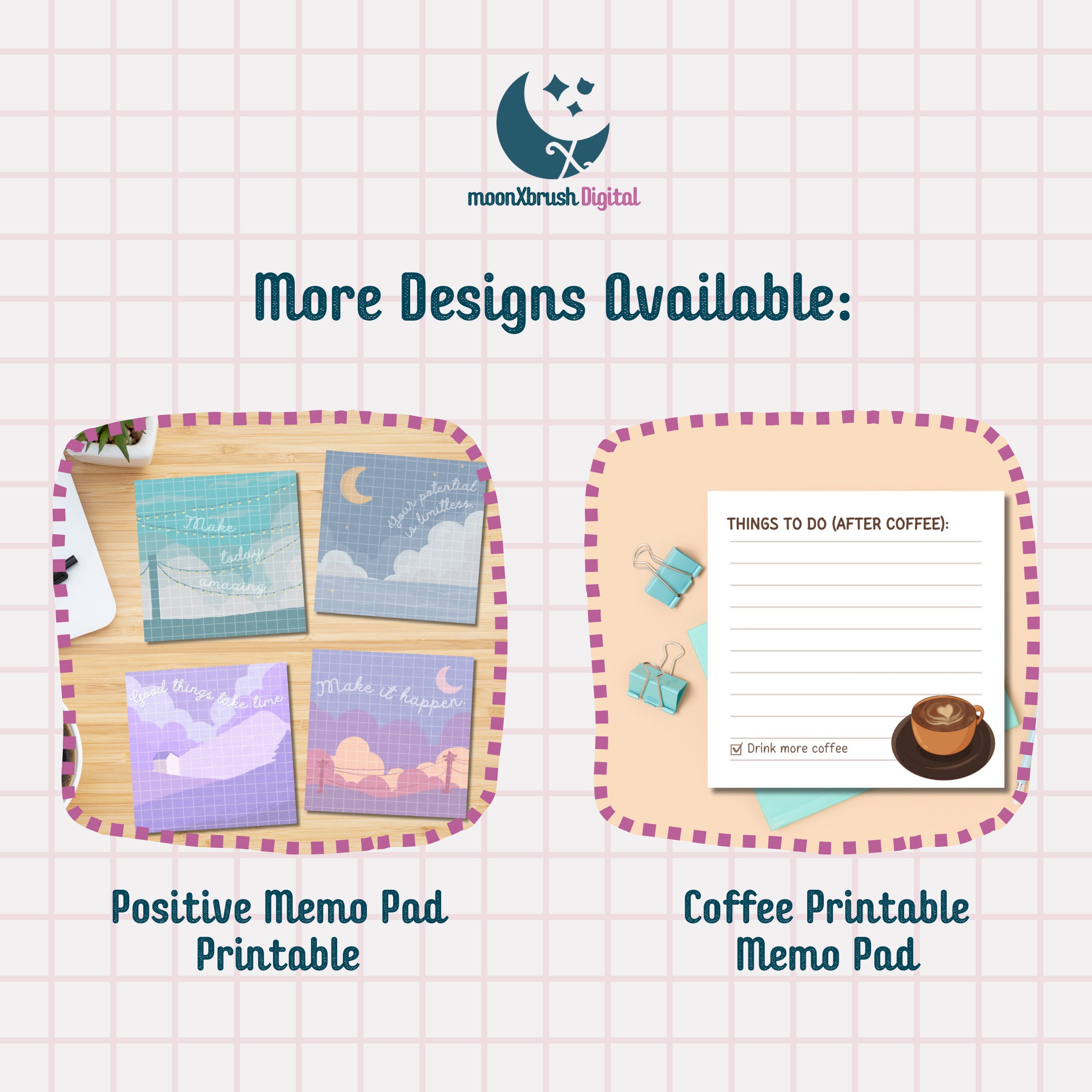 Printable Memo Pad , Student Printable Notepad , Study Notes Printable ...