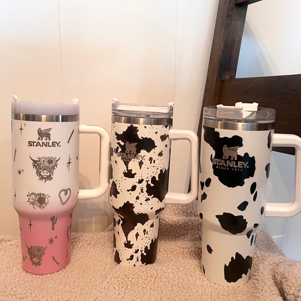 Cow Print Stanley Cup - Etsy