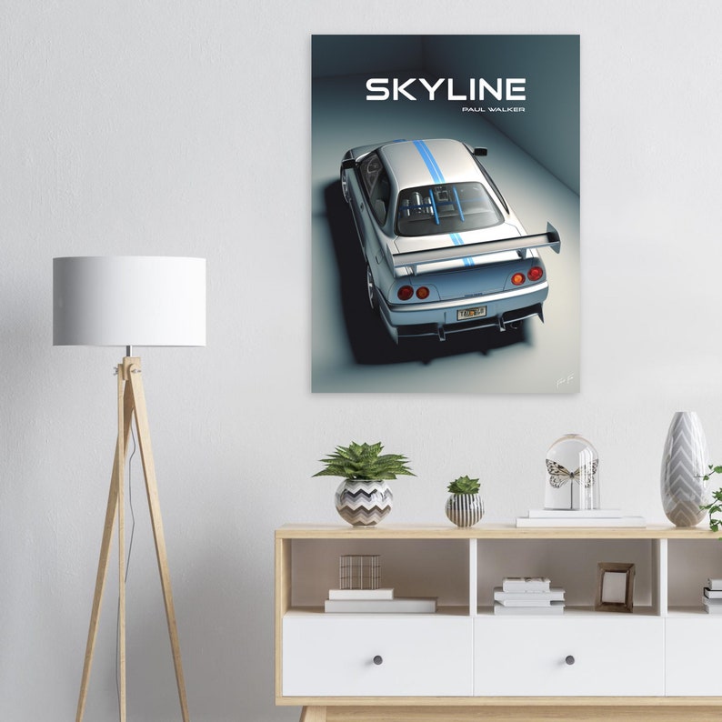 Paul Walker GTR R34 Poster | Digital Download | 2 Fast 2 Furious R34 GT ...