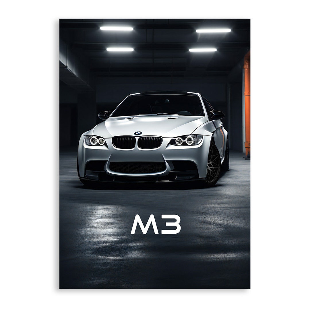 BMW M3 E92 Poster Digital Download E92 Wall Art BMW M3 Auto Wandbilder ...