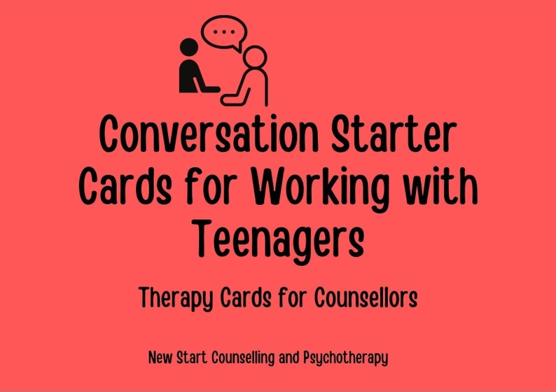 Therapy Cards for Working With Teenagers in Counselling and Therapy ...