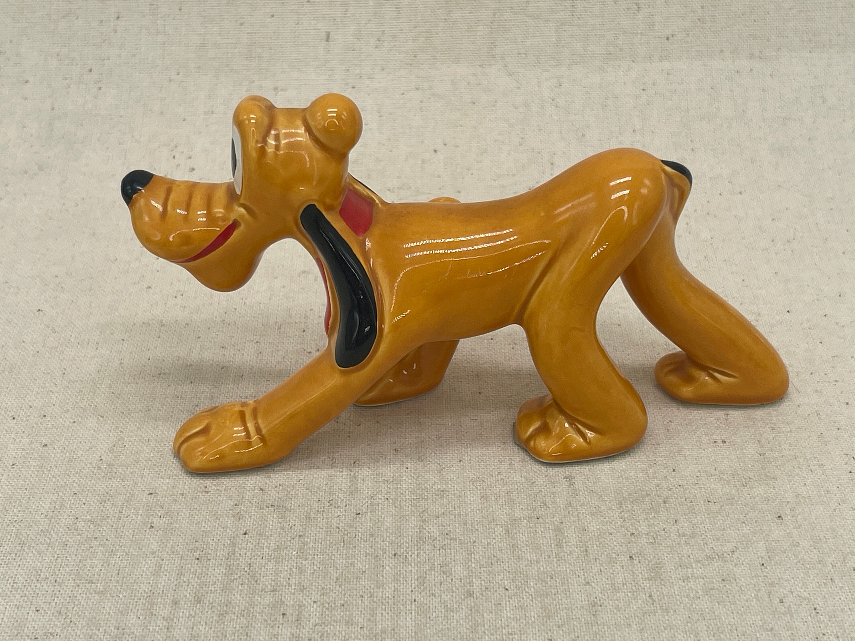 Walt Disney Pro. WDP Pluto Walking Figurine - Etsy