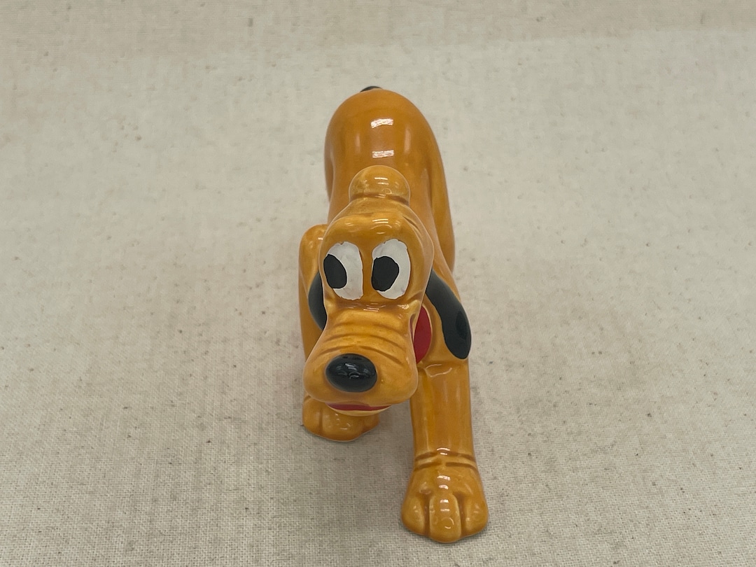 Walt Disney Pro. WDP Pluto Walking Figurine - Etsy
