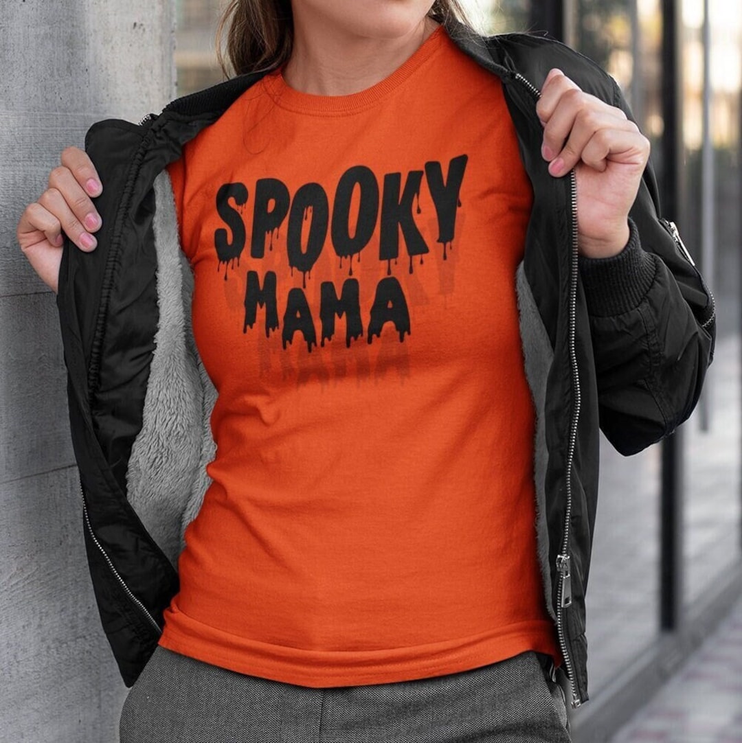 Spooky Mama Tshirt Spooky Mom Shirt Halloween Mama Shirt - Etsy