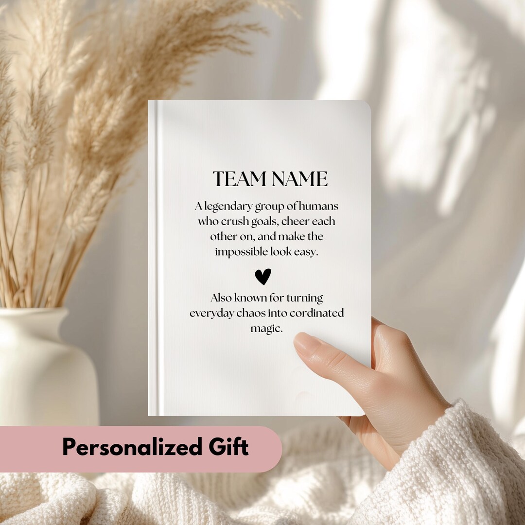 Custom Best Team Ever Gift Team Appreciation Gift Coworker Appreciation ...