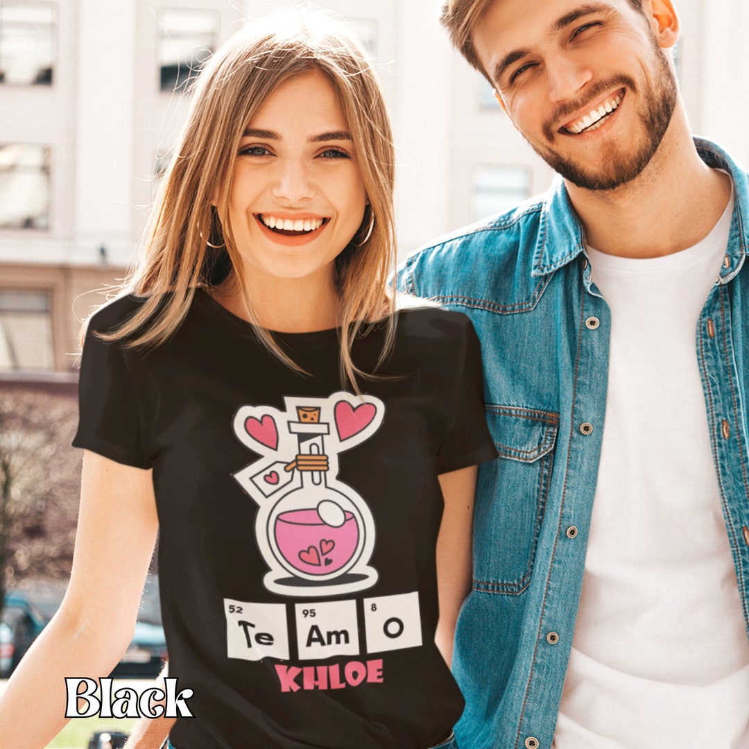 Te Amo Periodict Table Symbol Shirt, Personalized Periodict Table With ...