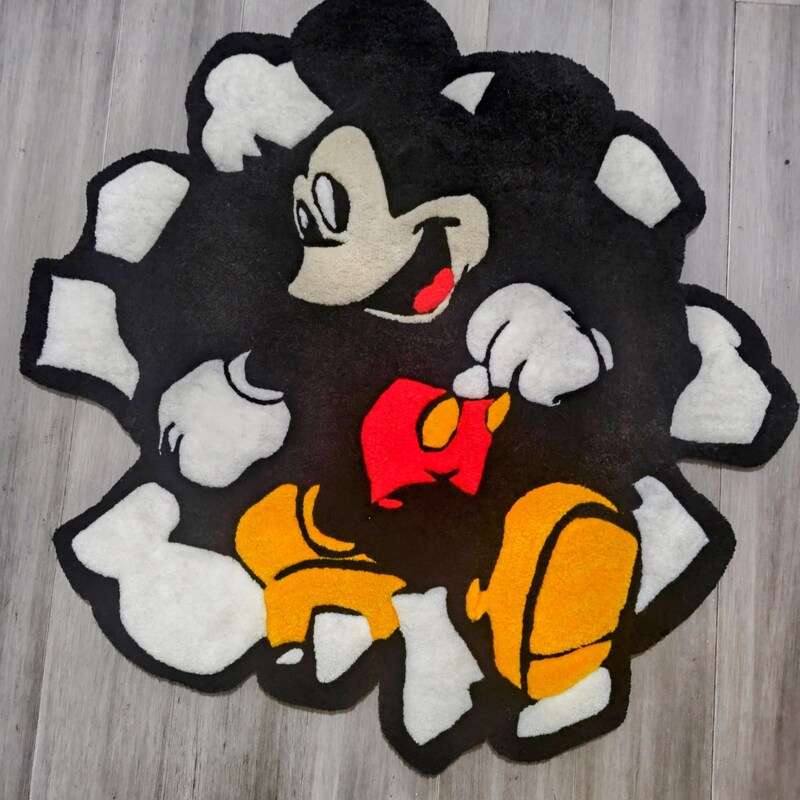 Mickey Mouse Rug - Etsy