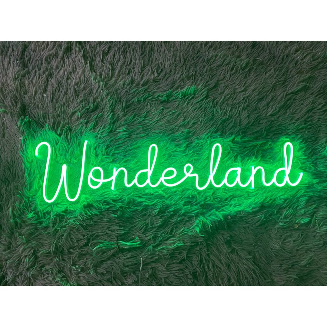 Wonderland Neon Sign Wonderland Led Sign Personalized Name - Etsy