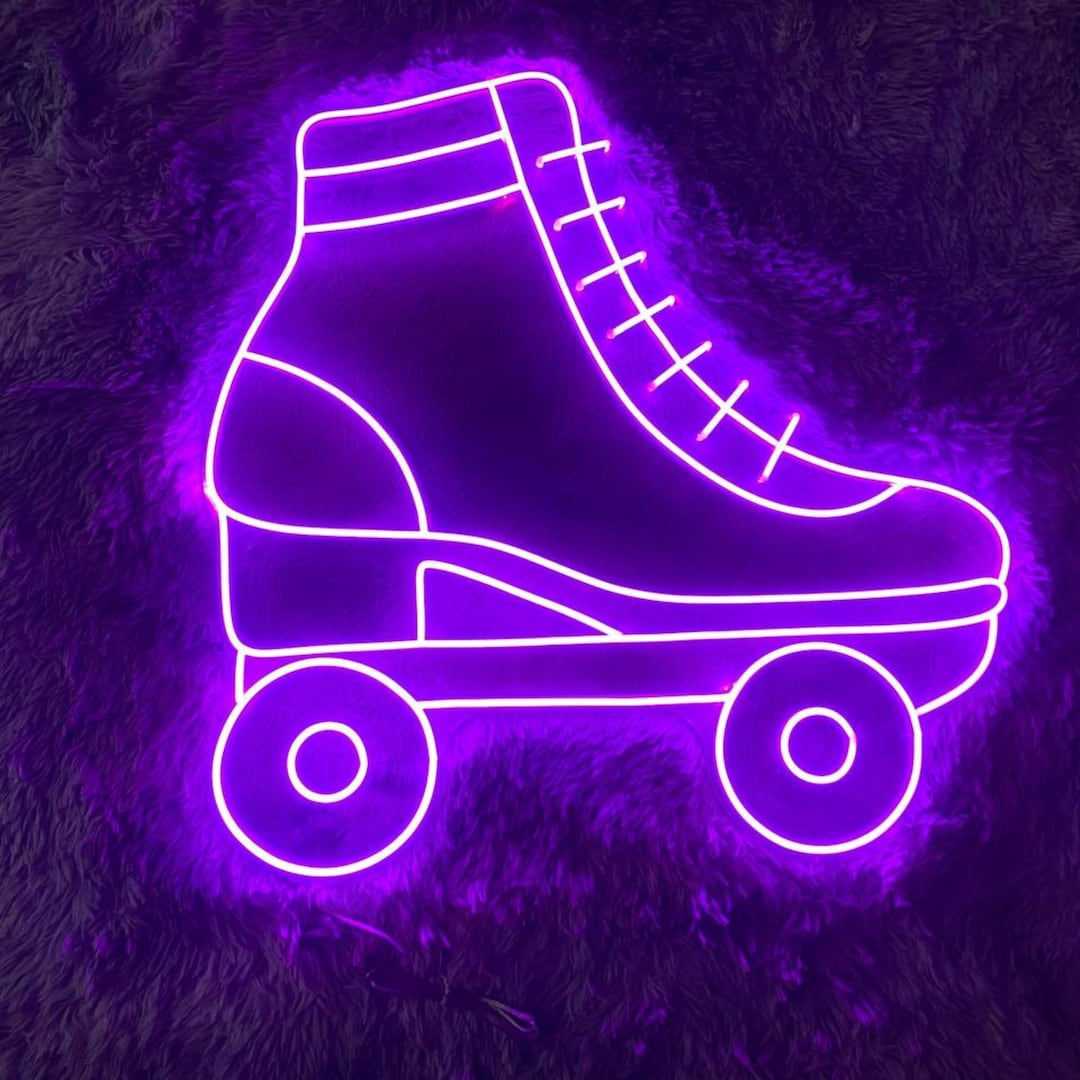 Roller Skate Neon Sign Rolling Skate Led Light Skater Neon - Etsy