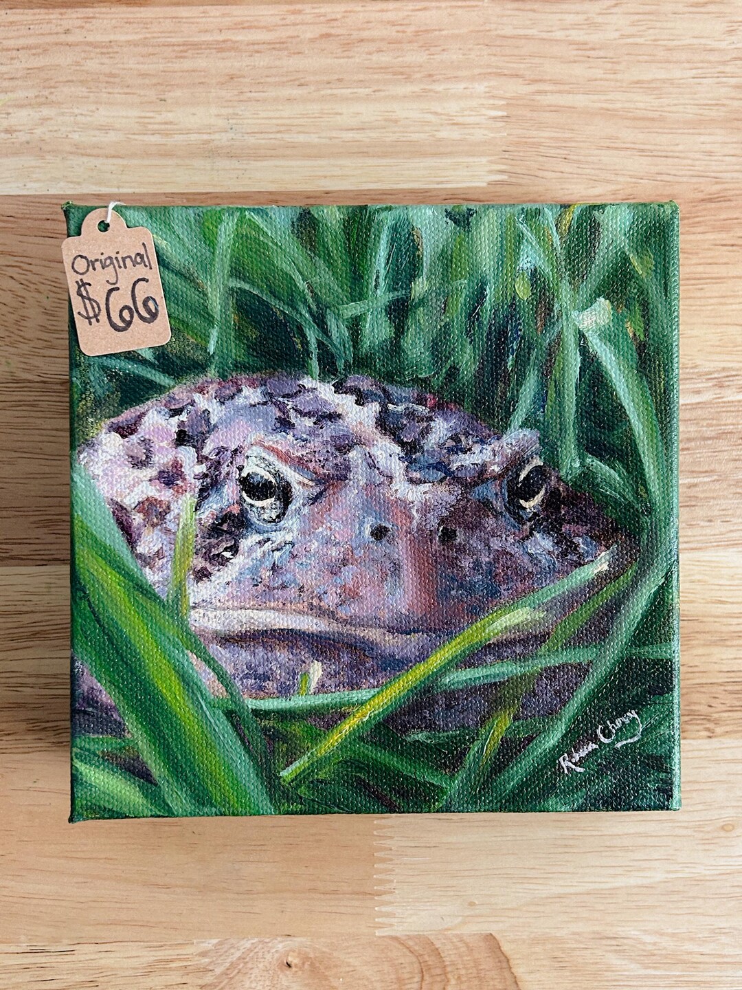 6"x6" Unframed Frog Toad Brothers Original Oil Painting Series - Etsy
