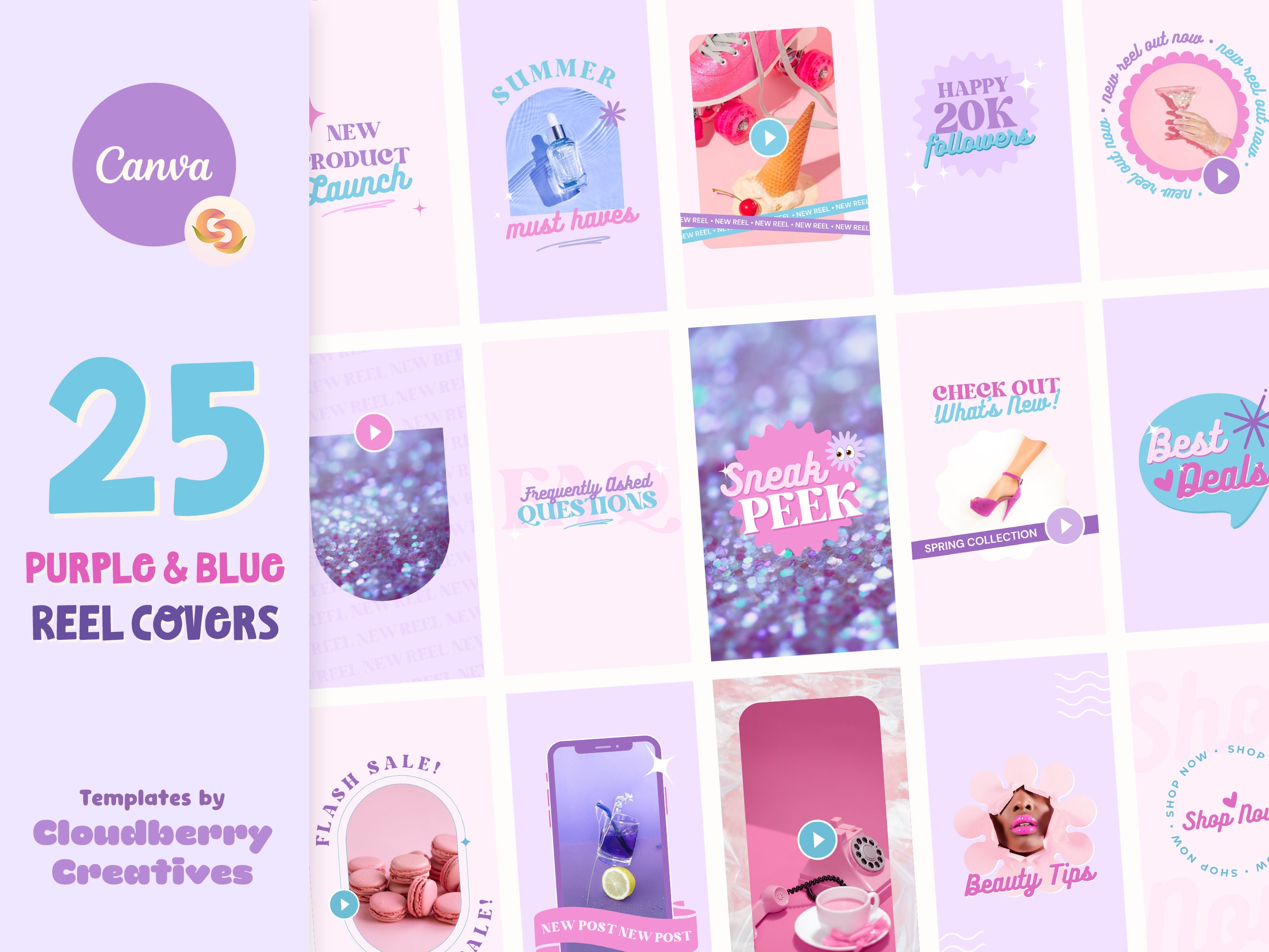Instagram Reels Cover Templates Instagram Reel Canva - Etsy