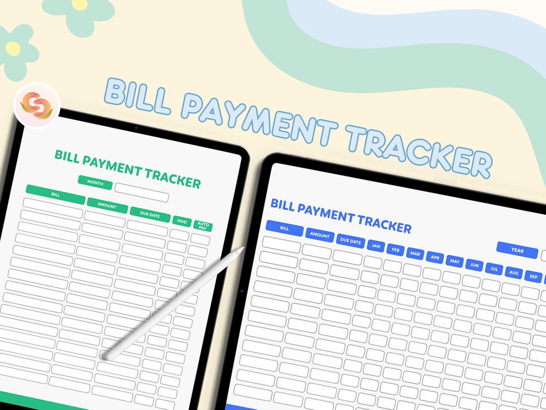 Bill Payment Tracker Printable - Etsy