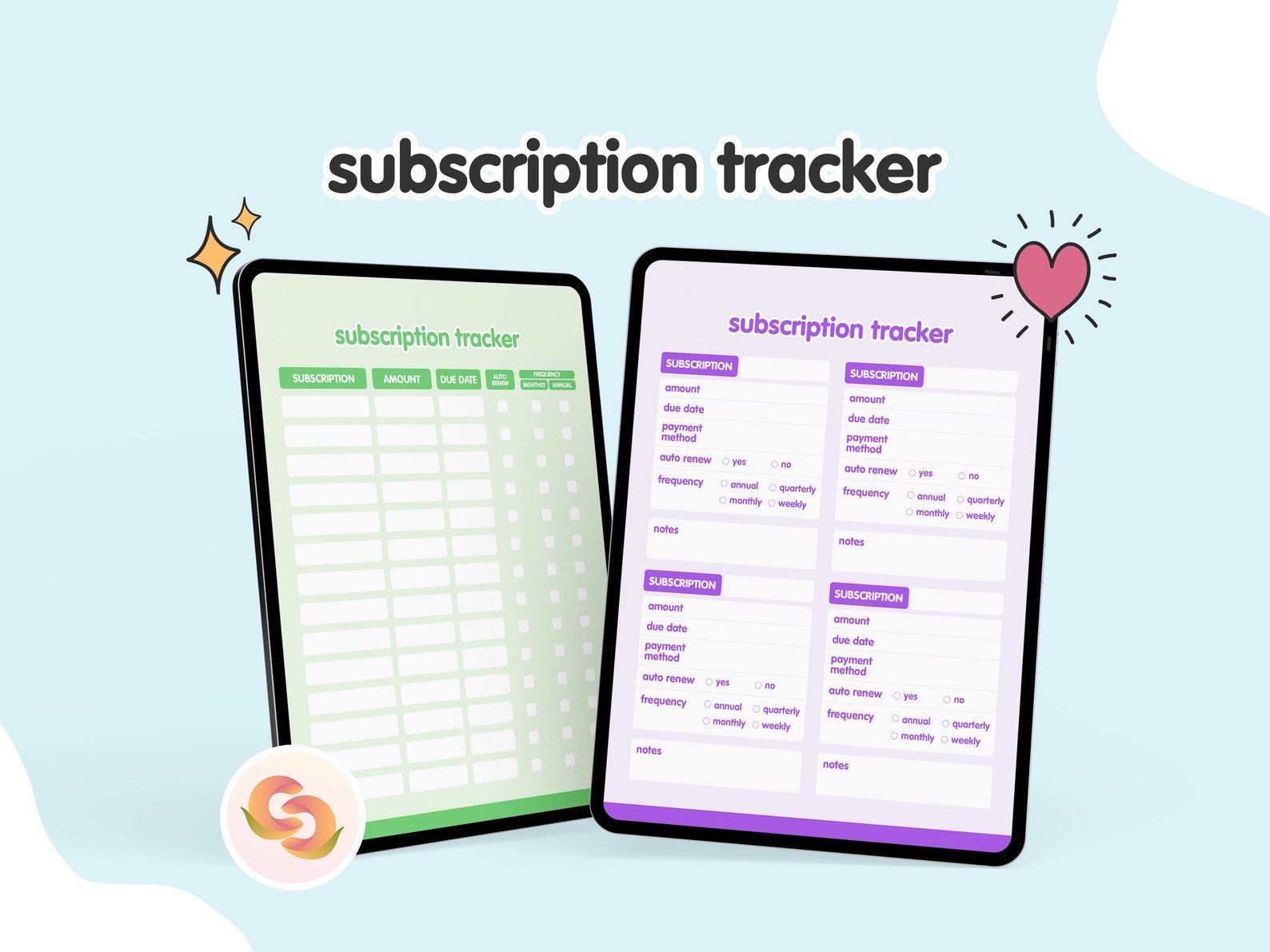 Subscription Tracker Printable, Membership Checklist, Expense Tracker ...