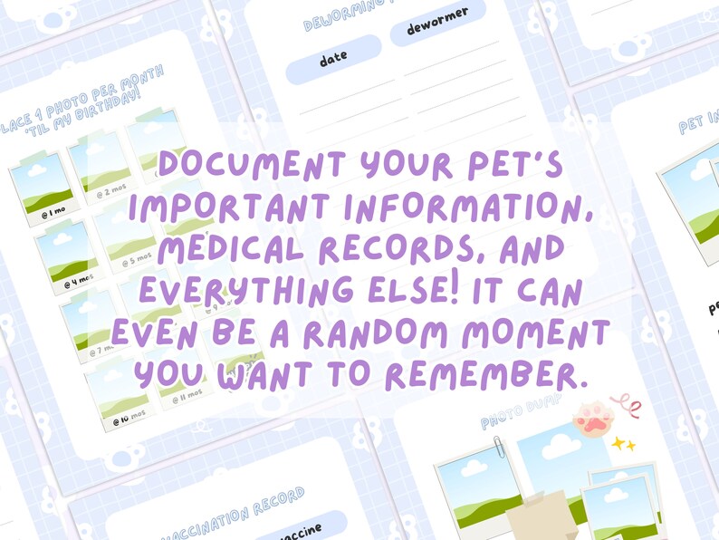 Pet Journal Canva Template - Etsy