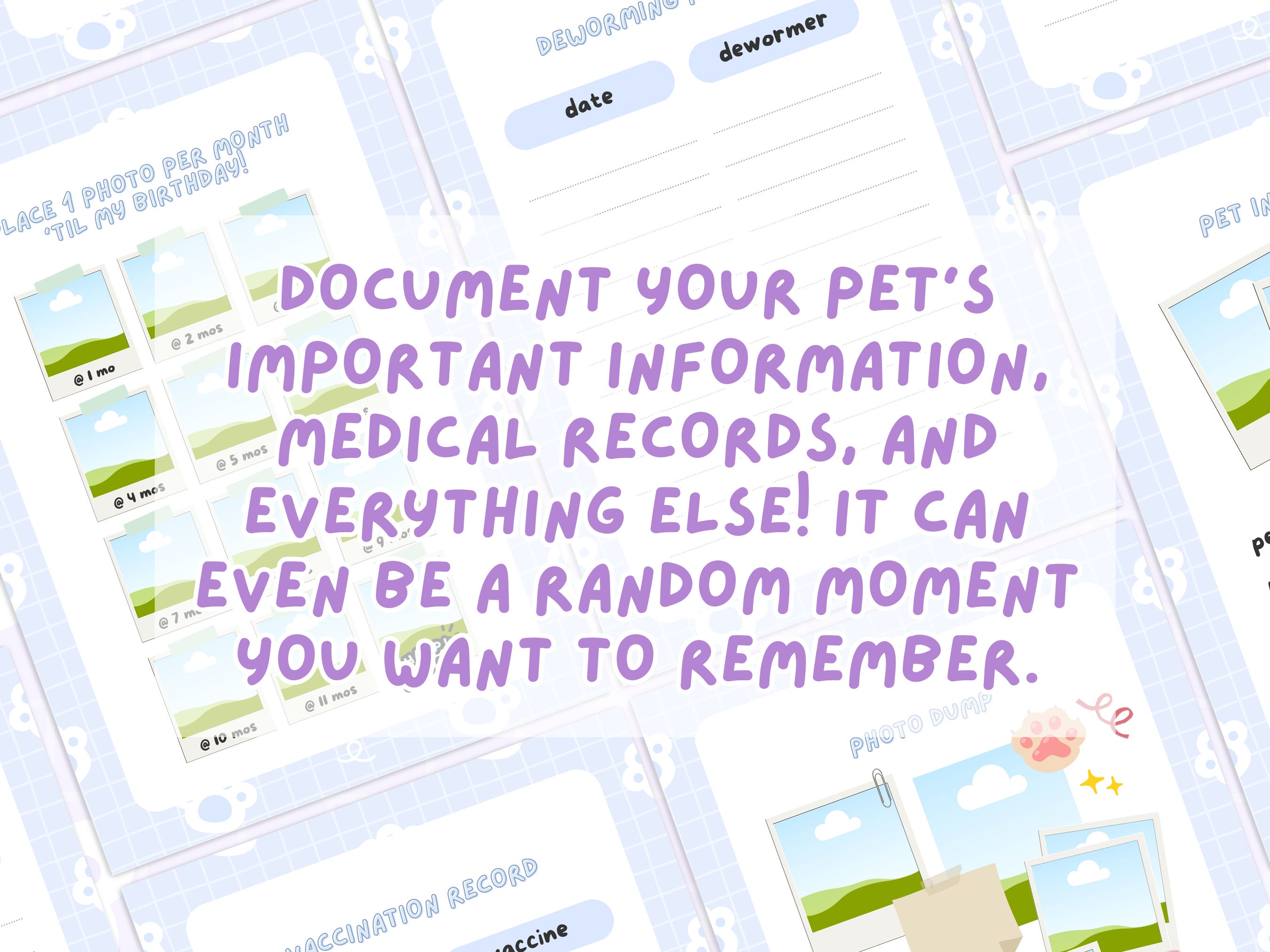 Pet Journal Canva Template - Etsy