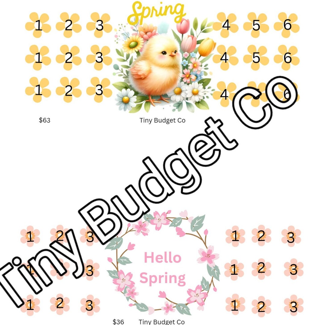 Spring Saving Flower Saving Challenge Low Income - Etsy