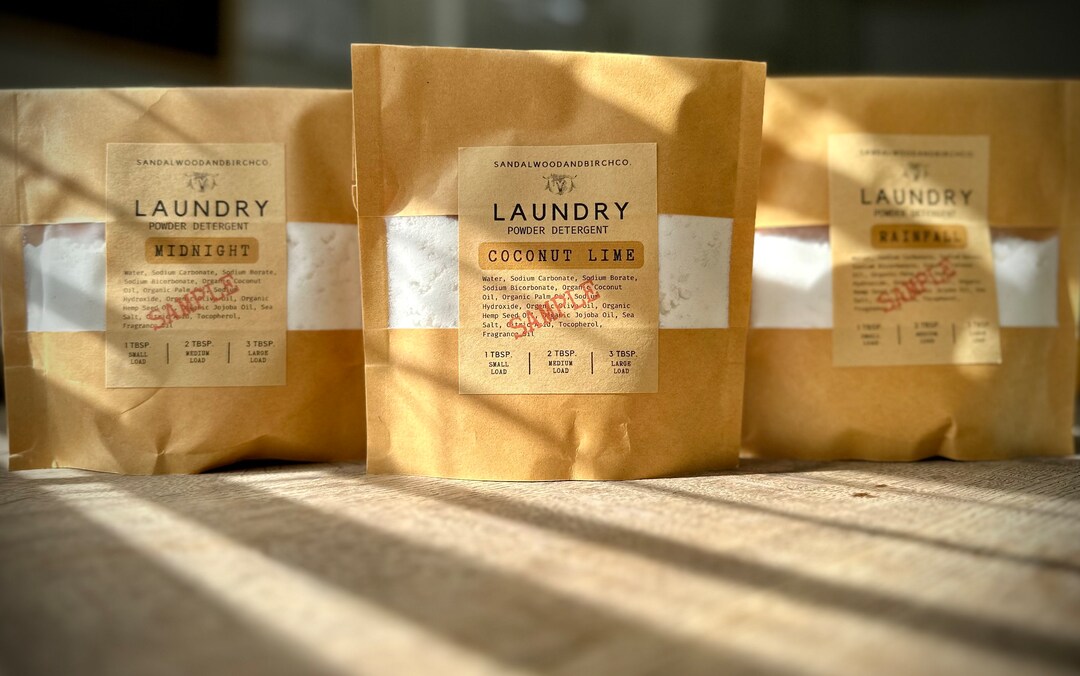 All Natural Clean Ingredient Simple Laundry Powder Detergent - Etsy