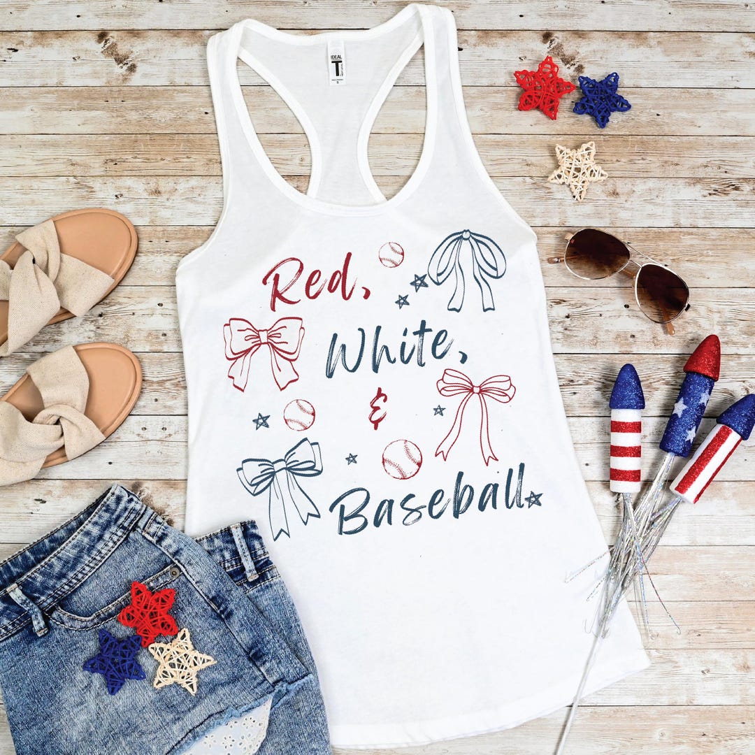 Red White & Baseball Shirt: Patriotic 4th of July Tee - Etsy