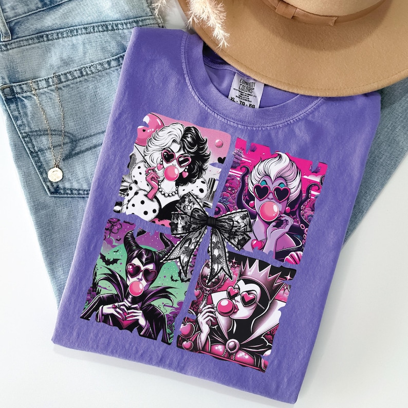 Disney Villains Comfort Colors Halloween T-shirt – Bad Witches Club - Etsy