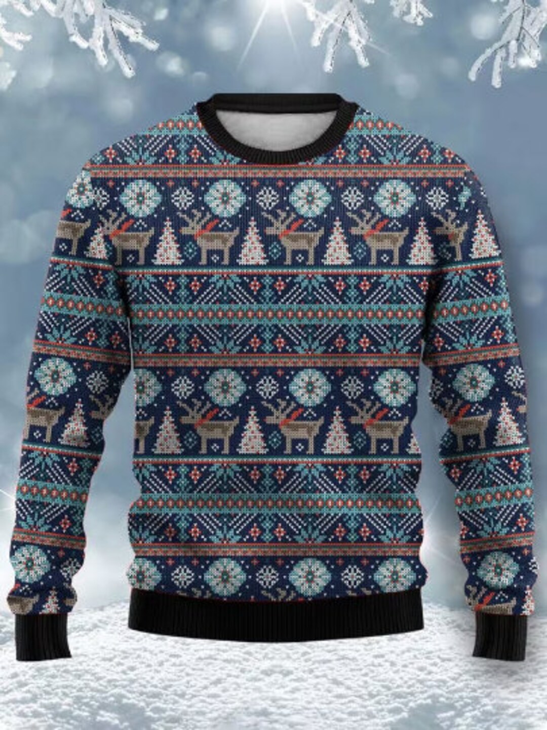 NEW Moose Christmas Ugly Christmas Sweater Xmas Sweater - Etsy