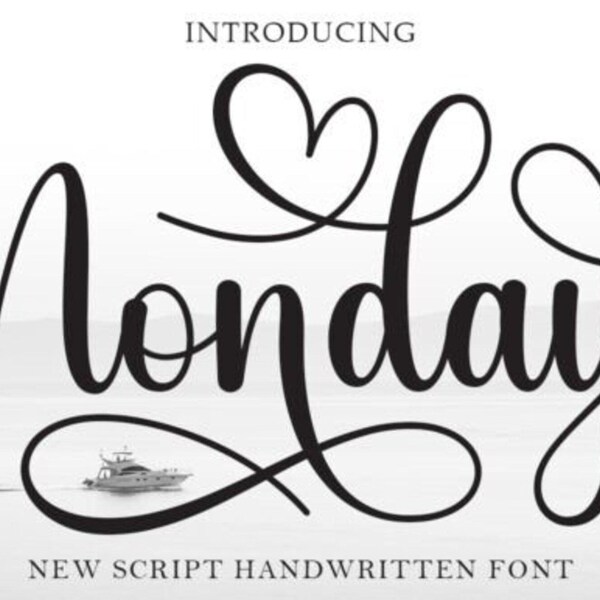 Heart Tail Script - Etsy