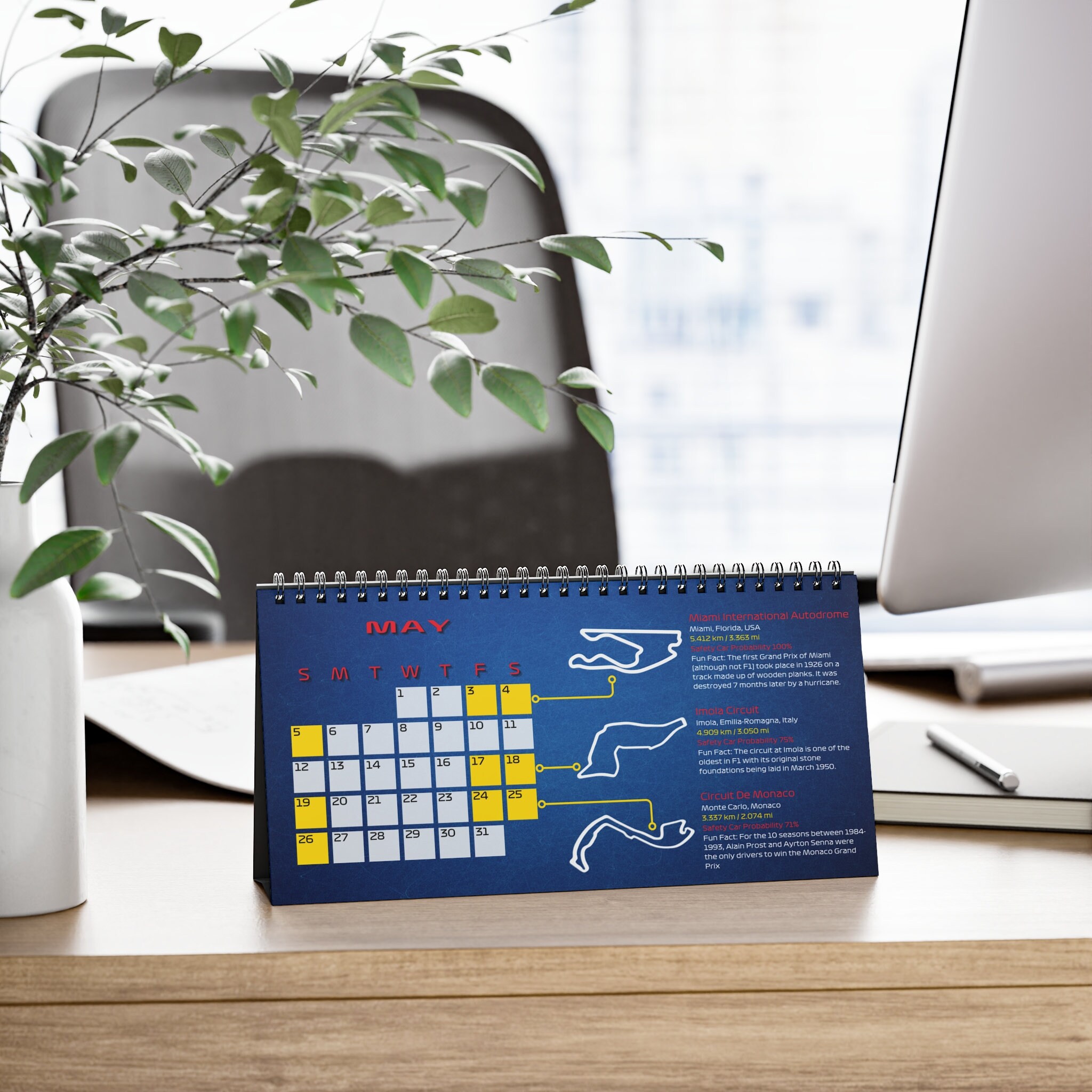 F1 Calendar Red Bull Formula 1 Calendar Formula 1 Desk Calendar for F1 ...