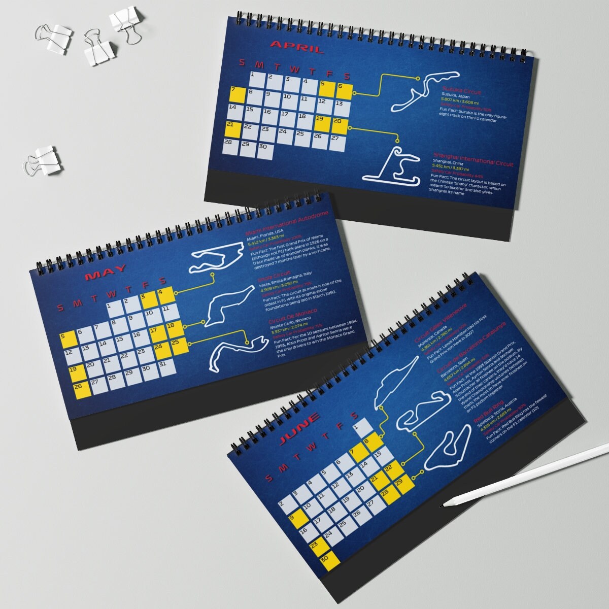 F1 Calendar Red Bull Formula 1 Calendar Formula 1 Desk Calendar for F1 ...
