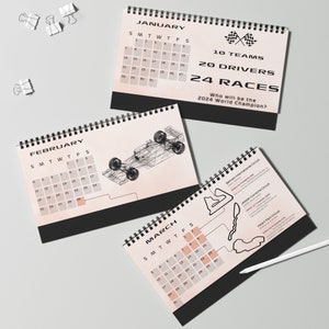 F1 Calendar Formula 1 Calendar Formula 1 Desk Calendar for F1 Fan 2024 ...