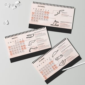 F1 Calendar Formula 1 Calendar Formula 1 Desk Calendar for F1 Fan 2024 ...