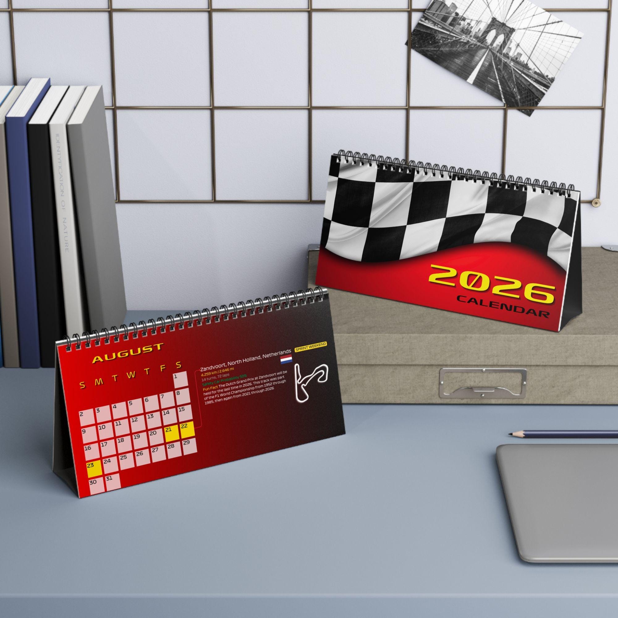 Ferrari Formula 1 Calendar Formula 1 Desk Calendar for F1 Fan 2026 ...