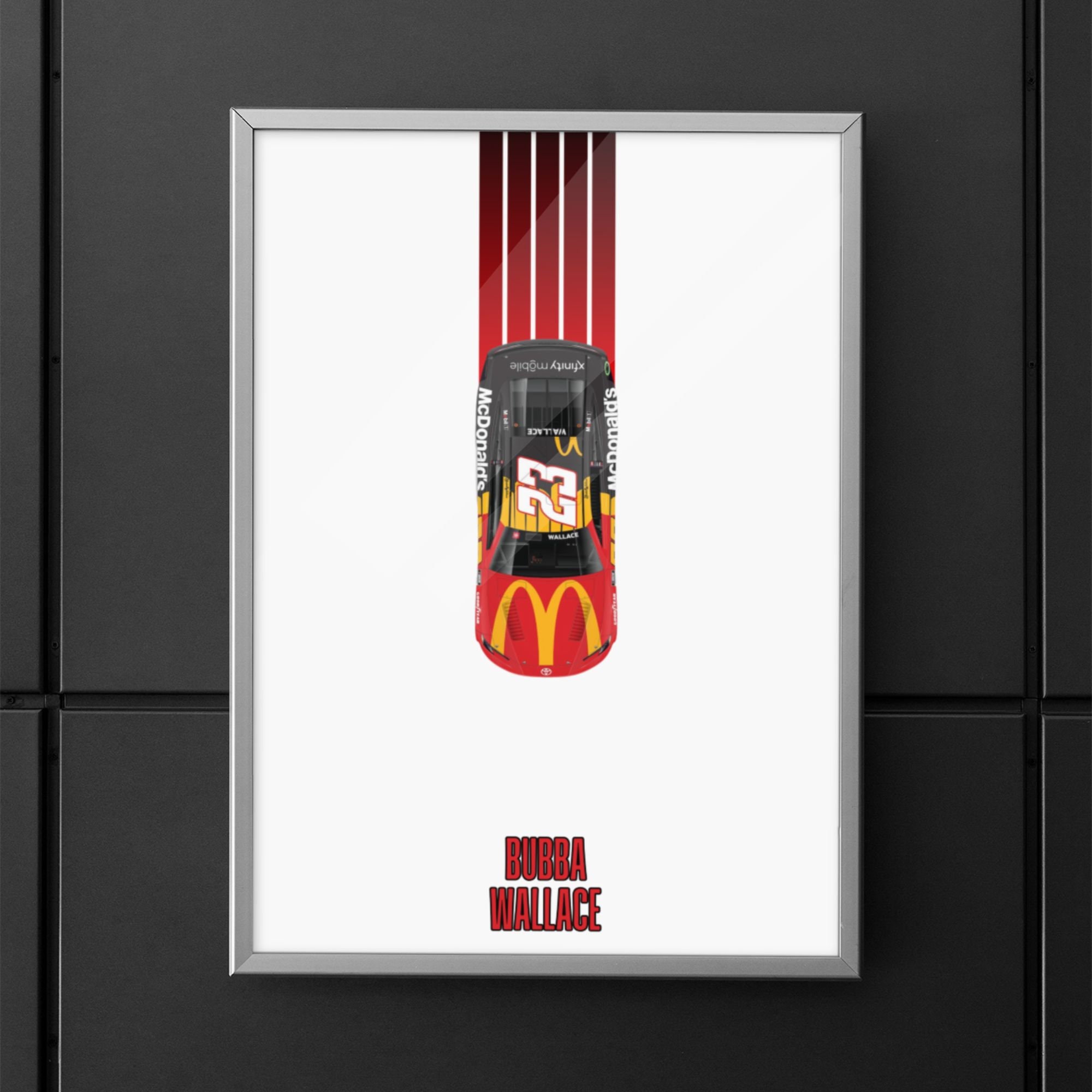 Nascar Poster Bubba Wallace Poster Nascar Decor for Nascar Fan Gift for ...