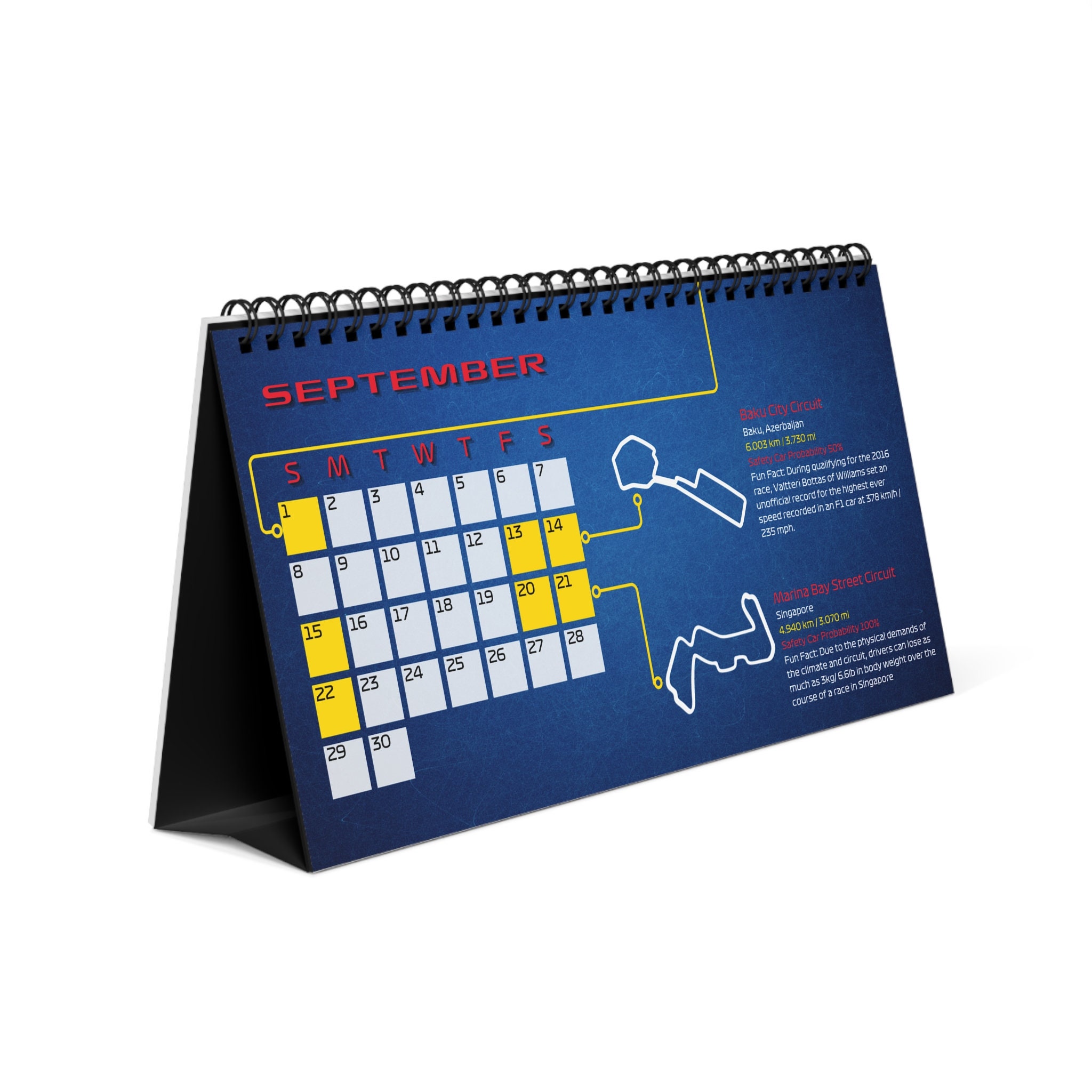 F1 Calendar Red Bull Formula 1 Calendar Formula 1 Desk Calendar for F1 ...
