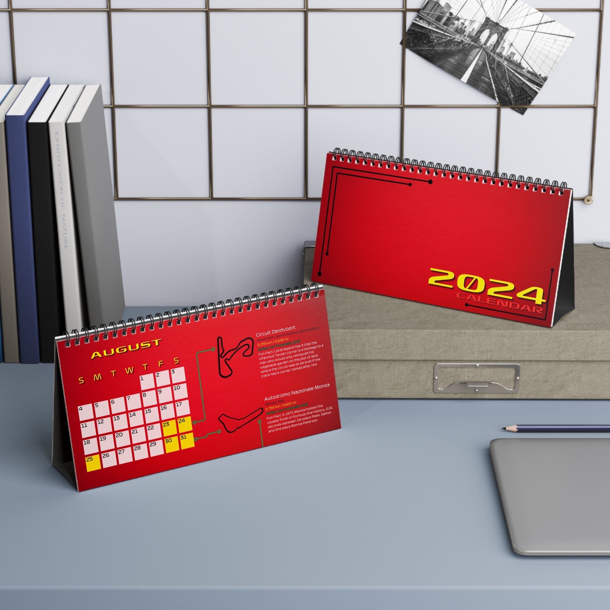 Ferrari Formula 1 Calendar Formula 1 Desk Calendar for F1 Fan 2024 ...
