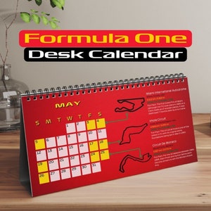 Ferrari Formula 1 Calendar Formula 1 Desk Calendar for F1 Fan 2024 ...