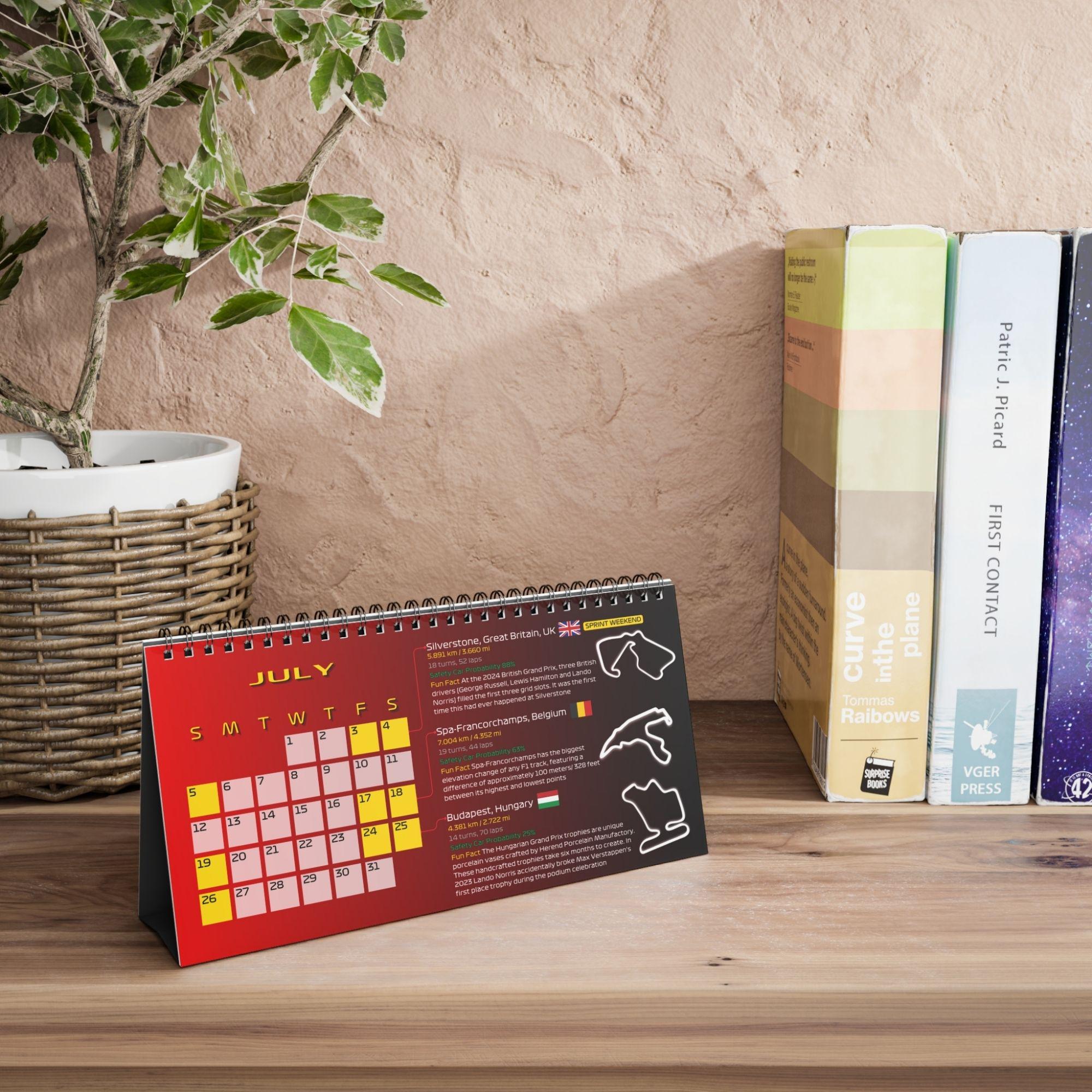 Ferrari Formula 1 Calendar Formula 1 Desk Calendar for F1 Fan 2026 ...