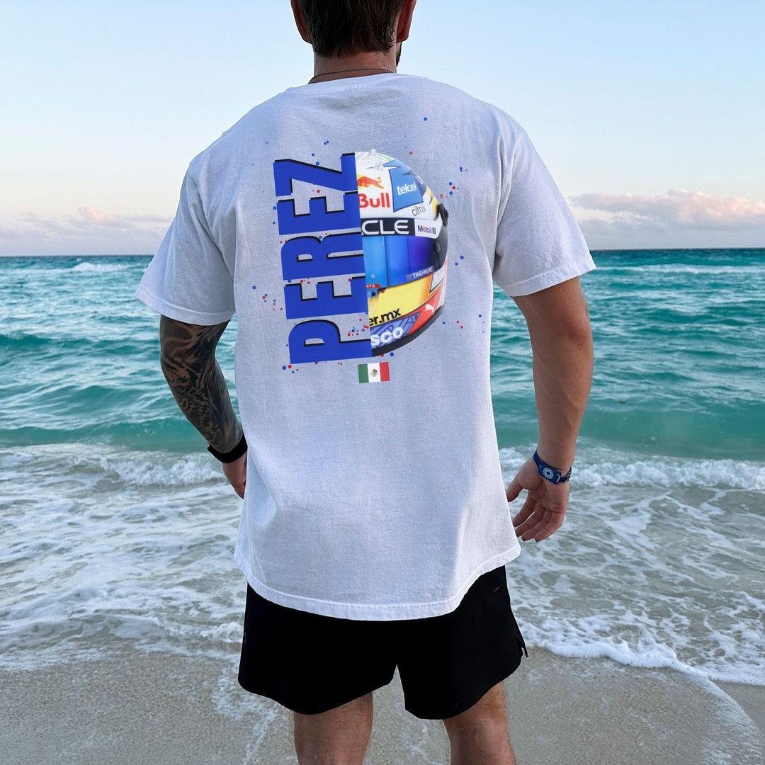 Sergio Perez Shirt Checo Perez Tshirt With Perez Helmet and Sergio ...
