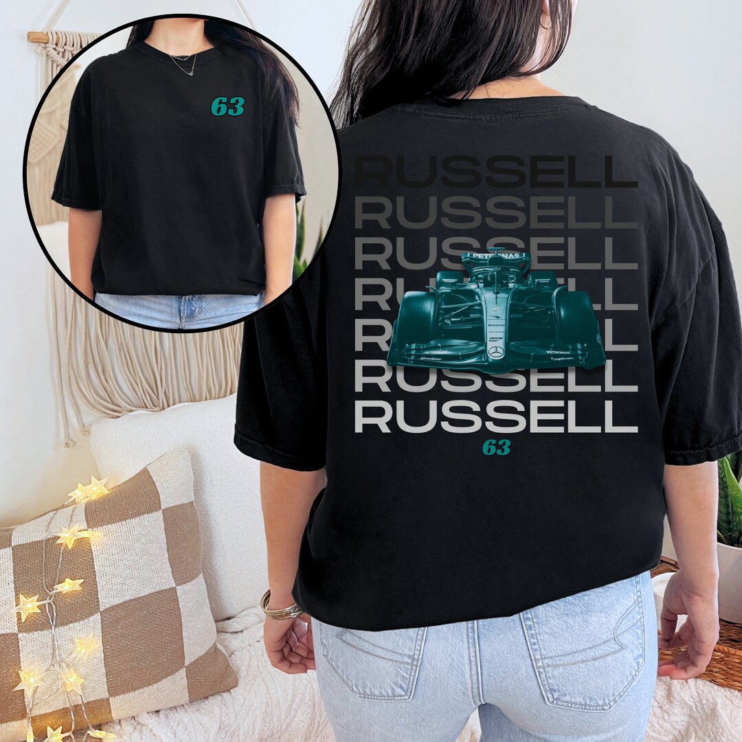 George Russell Shirt George Russell Formula 1 Shirt for Russell Fan F1 ...