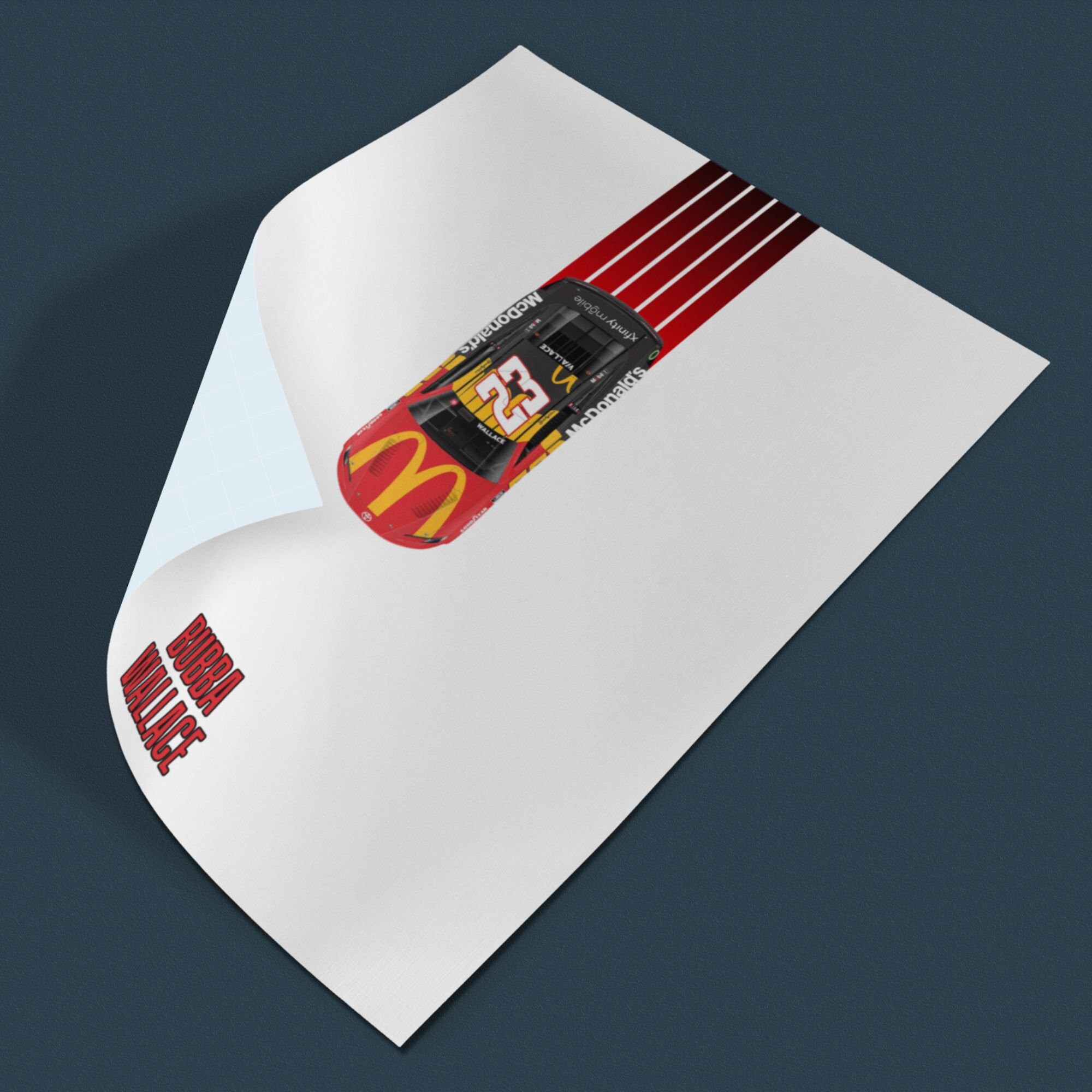 Nascar Poster Bubba Wallace Poster Nascar Decor for Nascar Fan Gift for ...