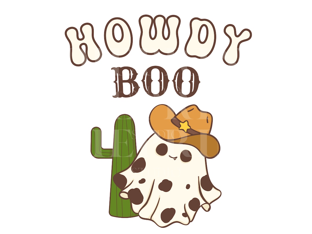 Howdy Boo Ghost PNG Halloween Clipart Ghost Png Halloween - Etsy