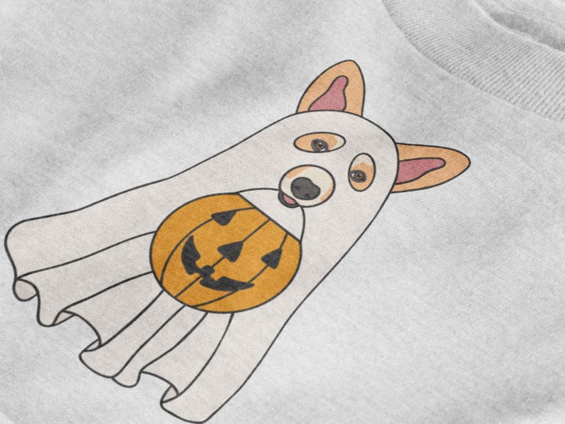 Corgi Ghost PNG, Halloween Dog Ghost Png, Halloween Clipart, Halloween ...