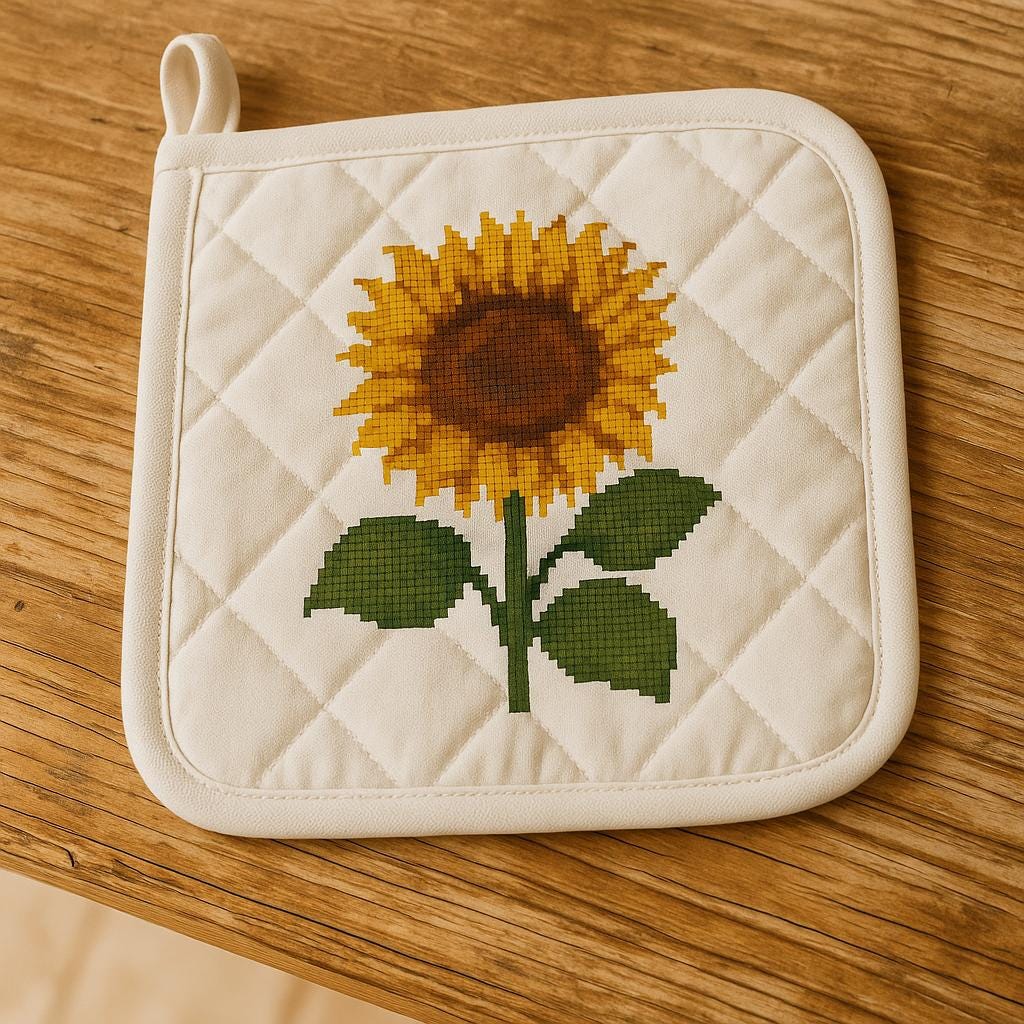 Sunflower Cross Stitch Pattern (PDF Download) - Etsy
