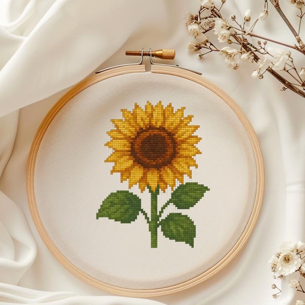 Sun Cross Stitch - Etsy