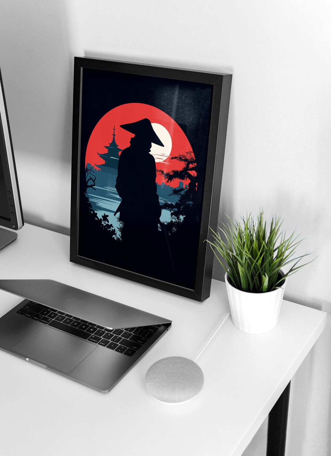 Chinese Medieval Ninja Digital Artwork. Digital Wall Decor Art for ...