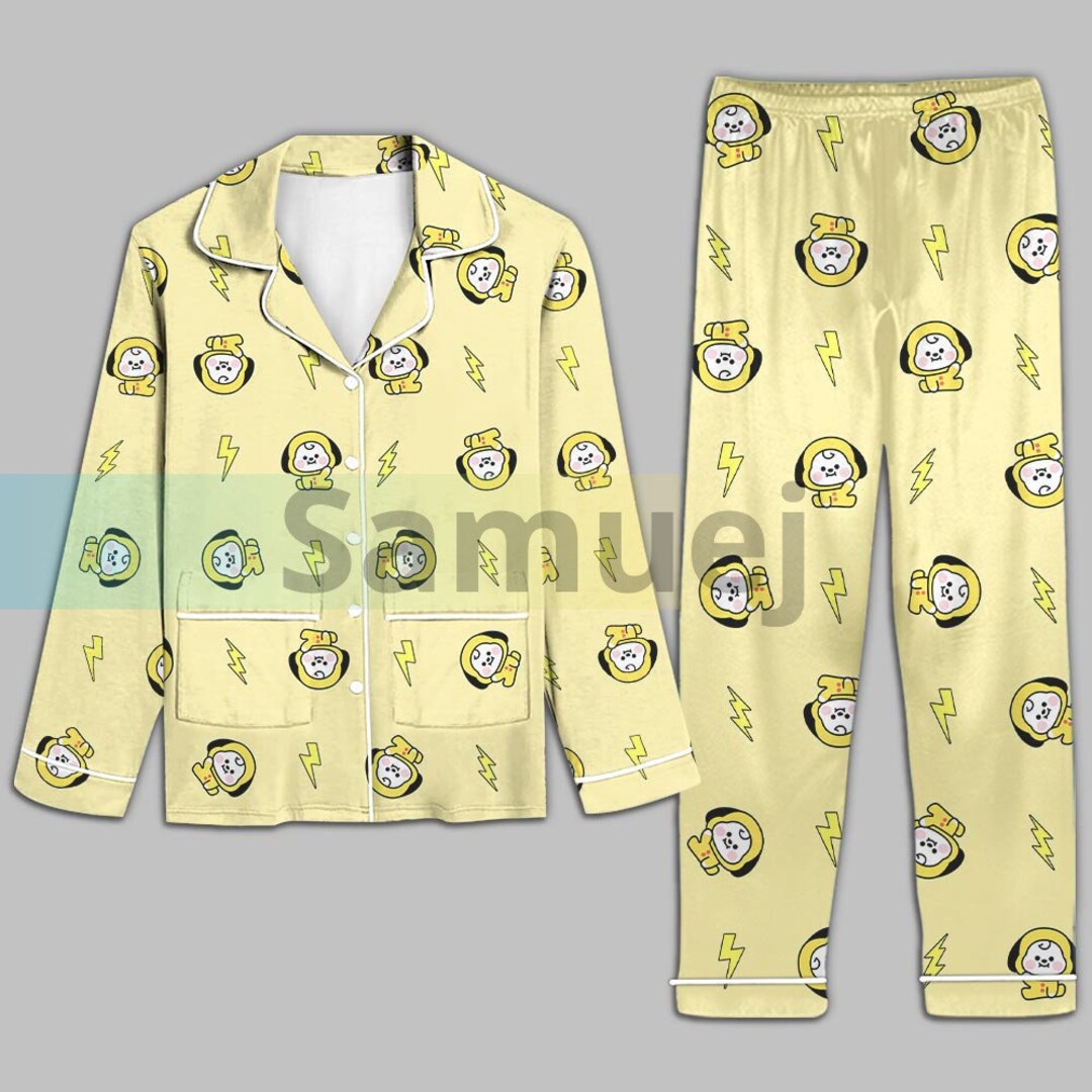 BTS Jimin Pajama Set Kpop Bangtan Christmas Pajamas Bt21 - Etsy