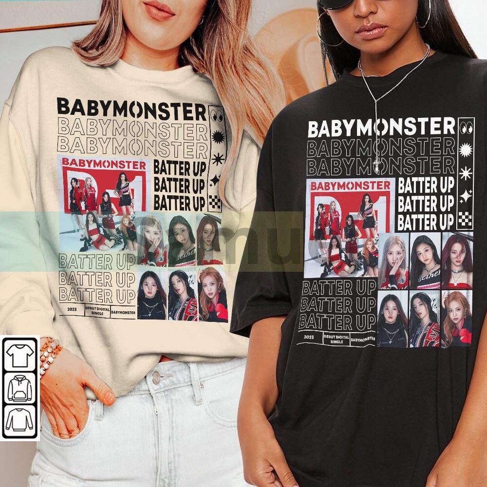 Babymonster Kpop Shirt Batter up Album Sweatshirt 2 - Etsy Canada