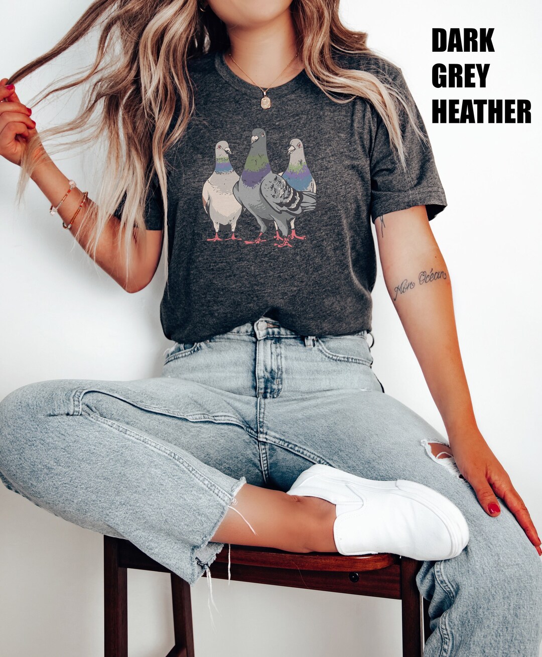 Three Pigeons Shirt, Funny Pigeon Shirt, Bird Graphic Tee, Gift for ...